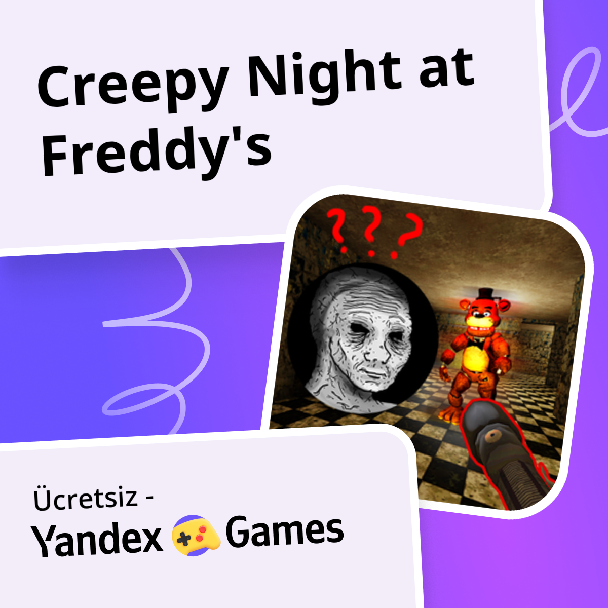Creepy Night at Freddy's - oynayın Yandex Games üzerinde ücretsiz çevrimiçi