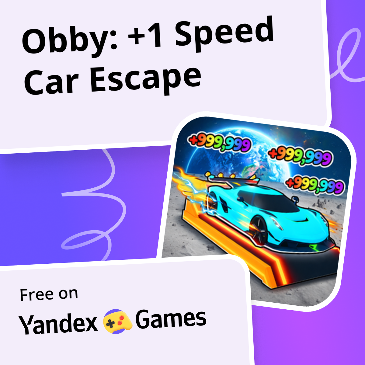 Obby: +1 Speed Car Escape - play online for free on Yandex Games