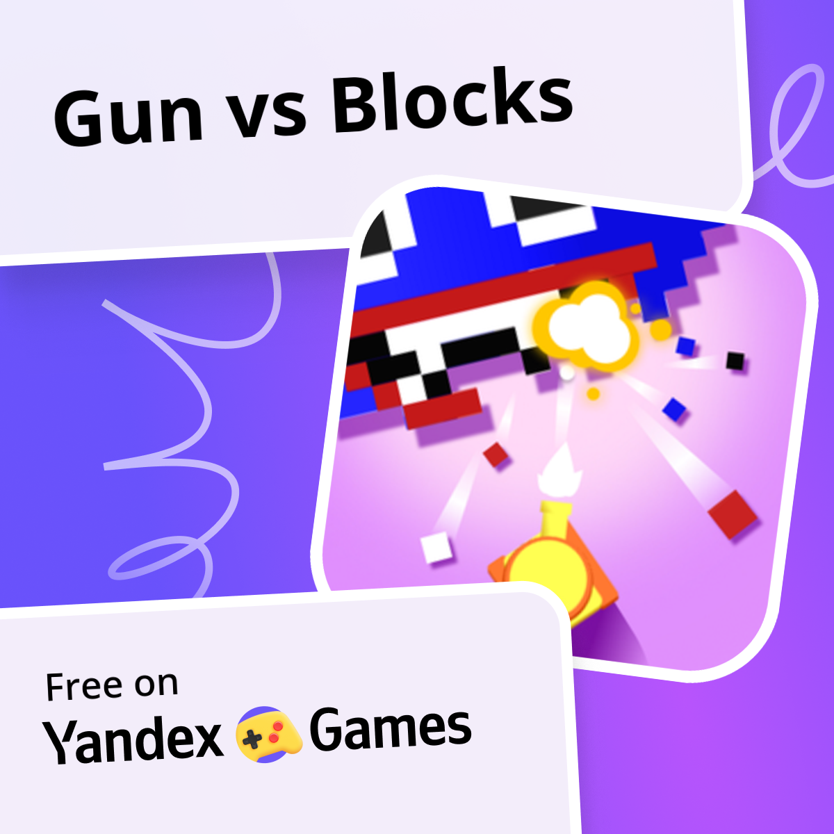 Gun vs Blocks - العب مجانًا عبر الإنترنت على Yandex Games
