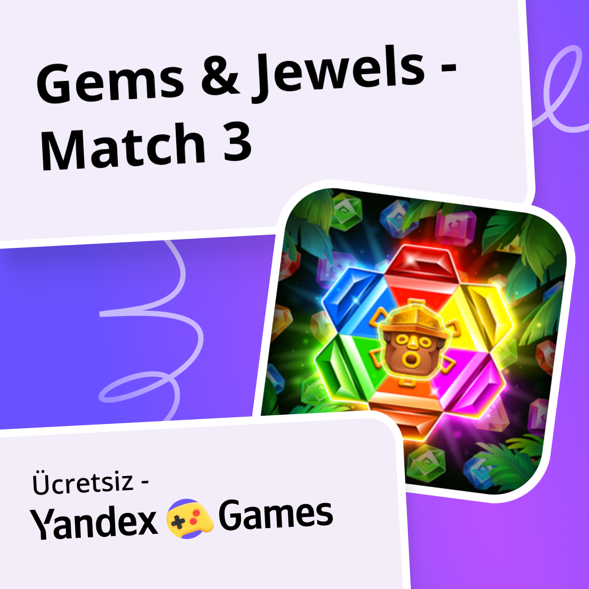 Gems & Jewels - Match 3 (finik.games'den) - Yandex Games servisinde ...