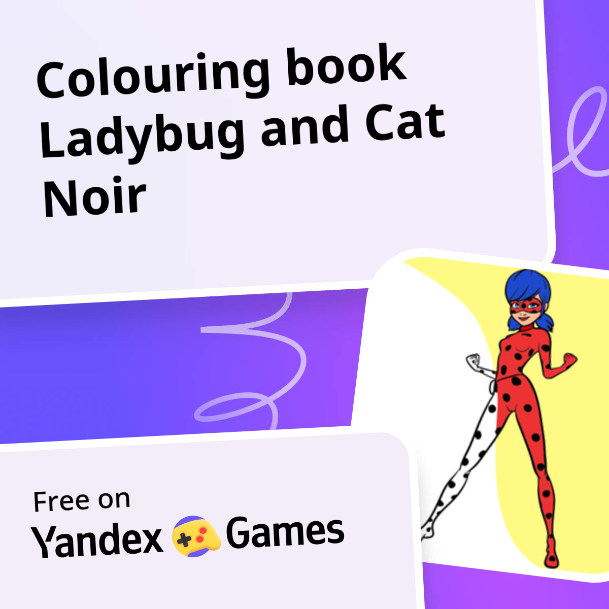 Colouring book Ladybug and Cat Noir - play online for free on Yandex Games