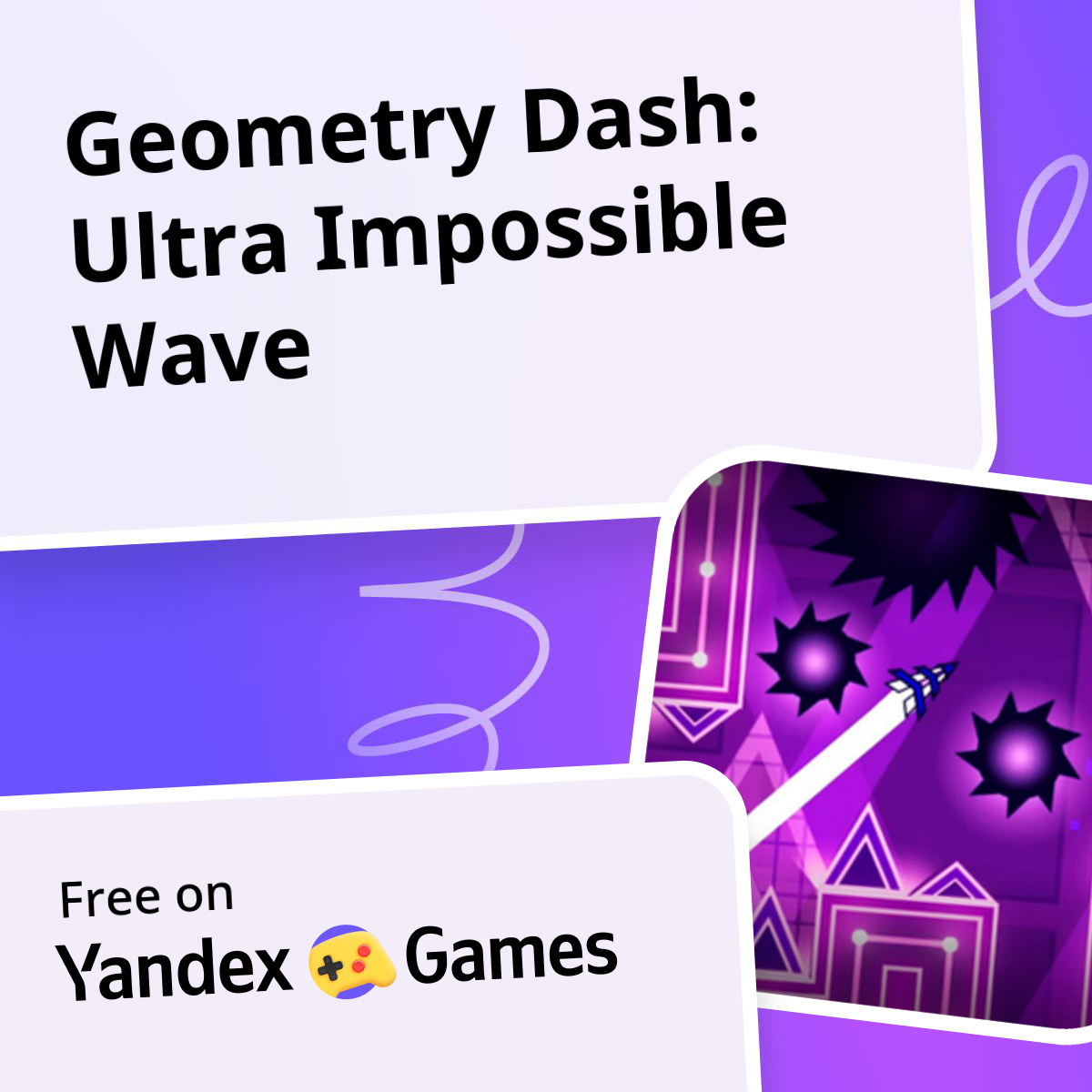 Geometry Dash: Ultra Impossible Wave (by HomeGAMESTUDIO) - play online for free on Yandex Games