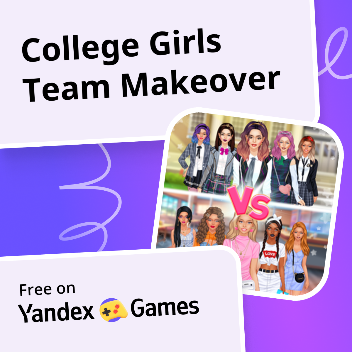 College Girls Team Makeover - play online for free on Yandex Games