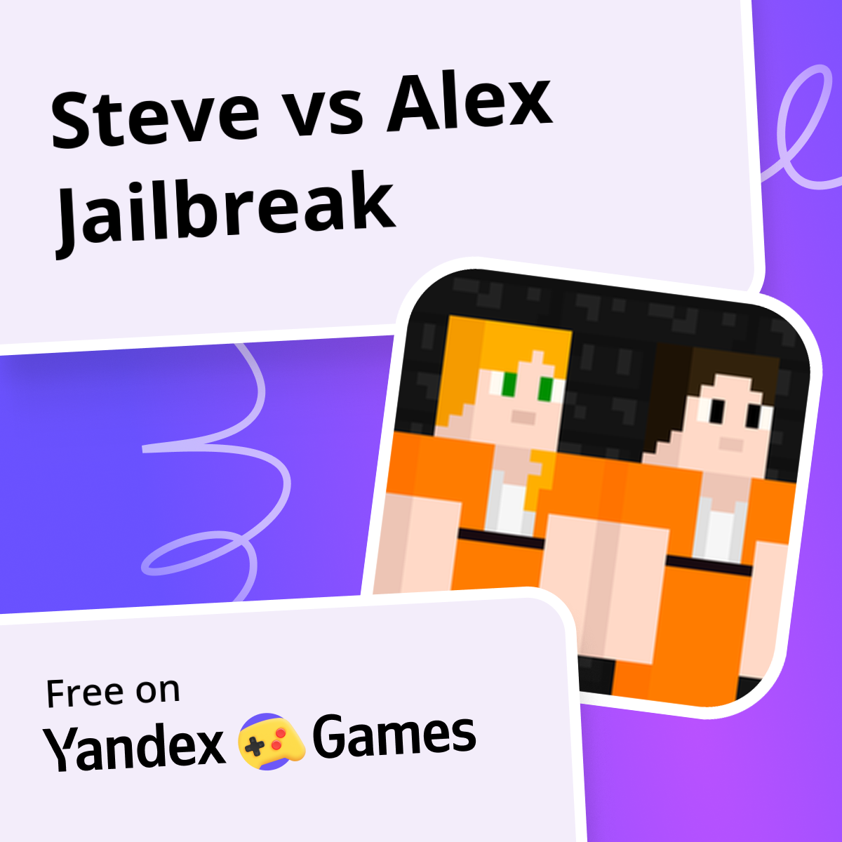 Steve vs Alex Jailbreak (by FaBuKaStudio) - play online for free on Yandex Games