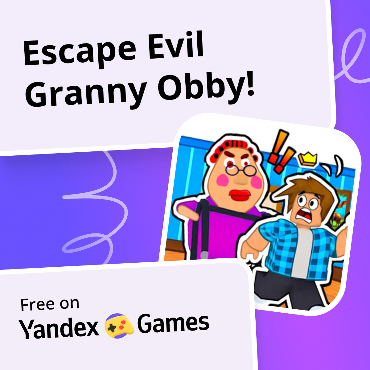 Escape Evil Granny Obby! - play online for free on Yandex Games