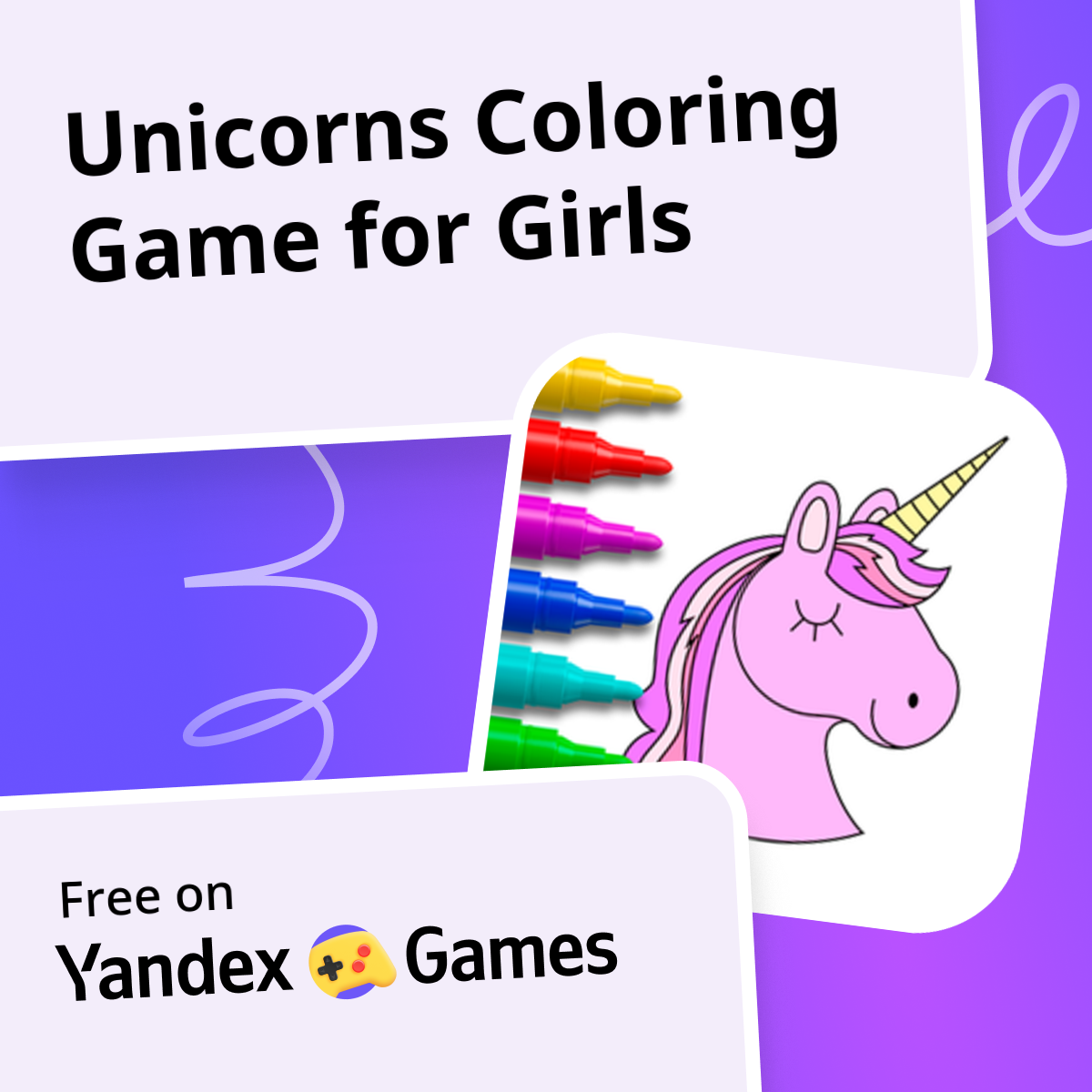 Unicorns Coloring Game for Girls (by Girls Games Puzzles) - play online ...