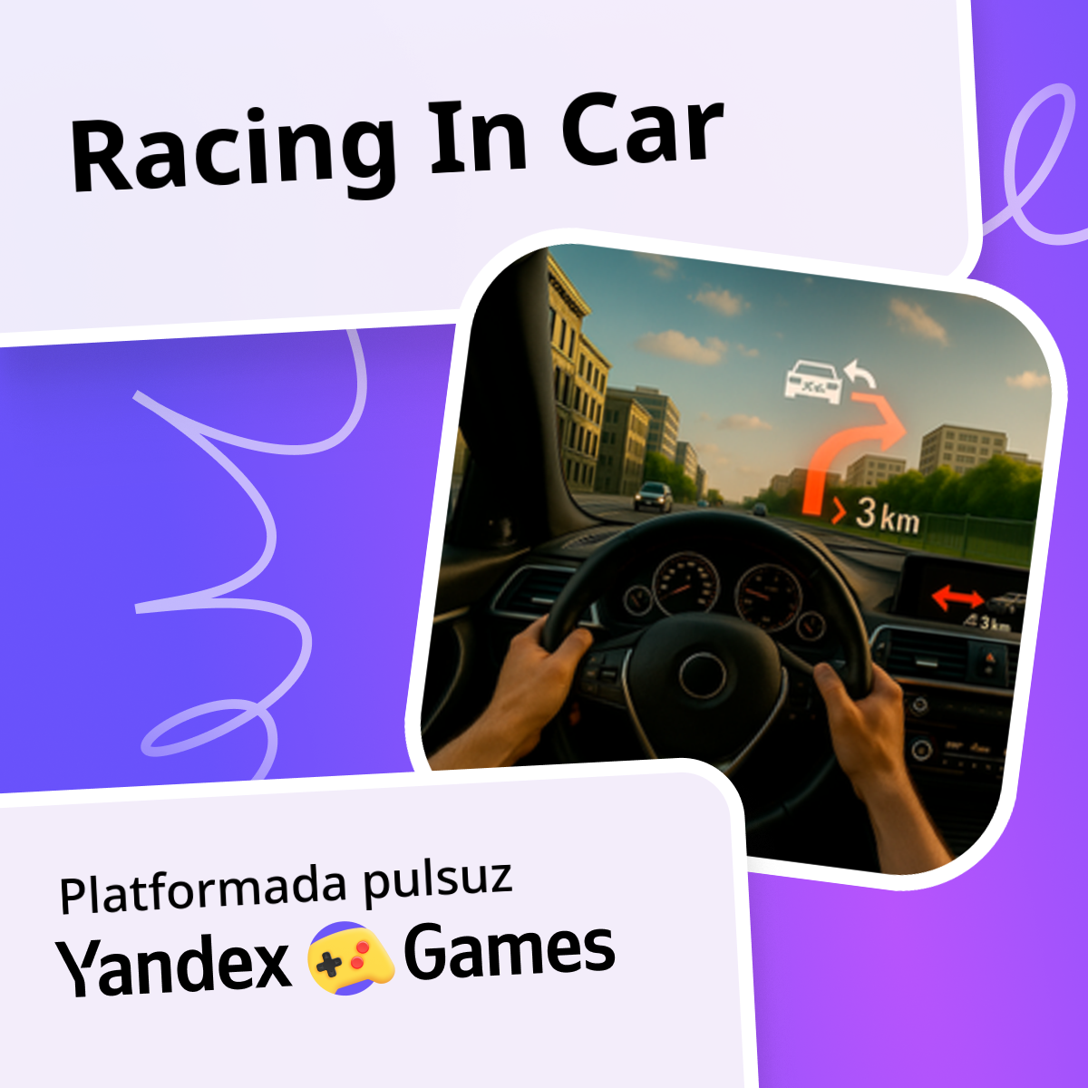 Racing In Car - Yandex Games-də pulsuz onlayn oynayın