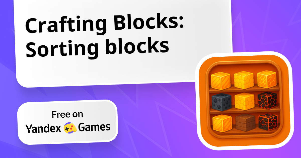 Crafting Blocks: Sorting blocks (YBGames'den) - Yandex Games servisinde ...