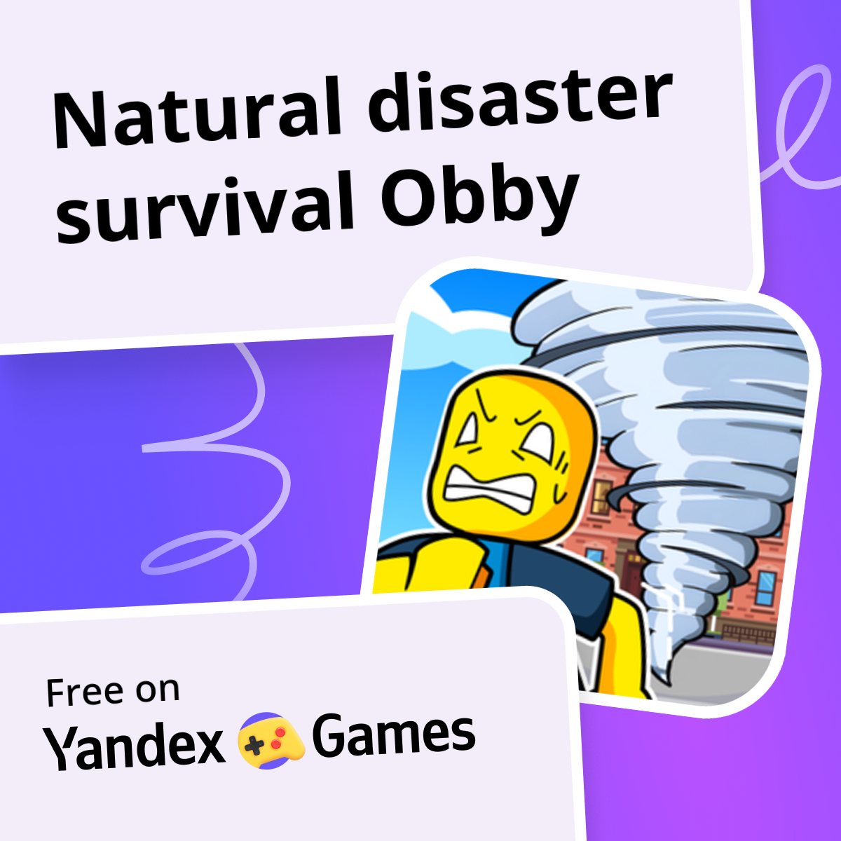Natural disaster survival Obby (من Syncode Games) - العب على الإنترنت مجانًا على Yandex Games