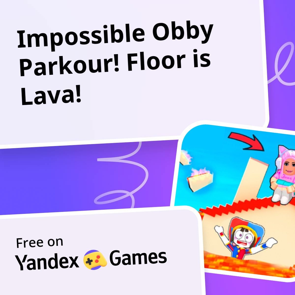 Impossible Obby Parkour! Floor is Lava! (من StasVetokhin) - العب على الإنترنت مجانًا على Yandex ...