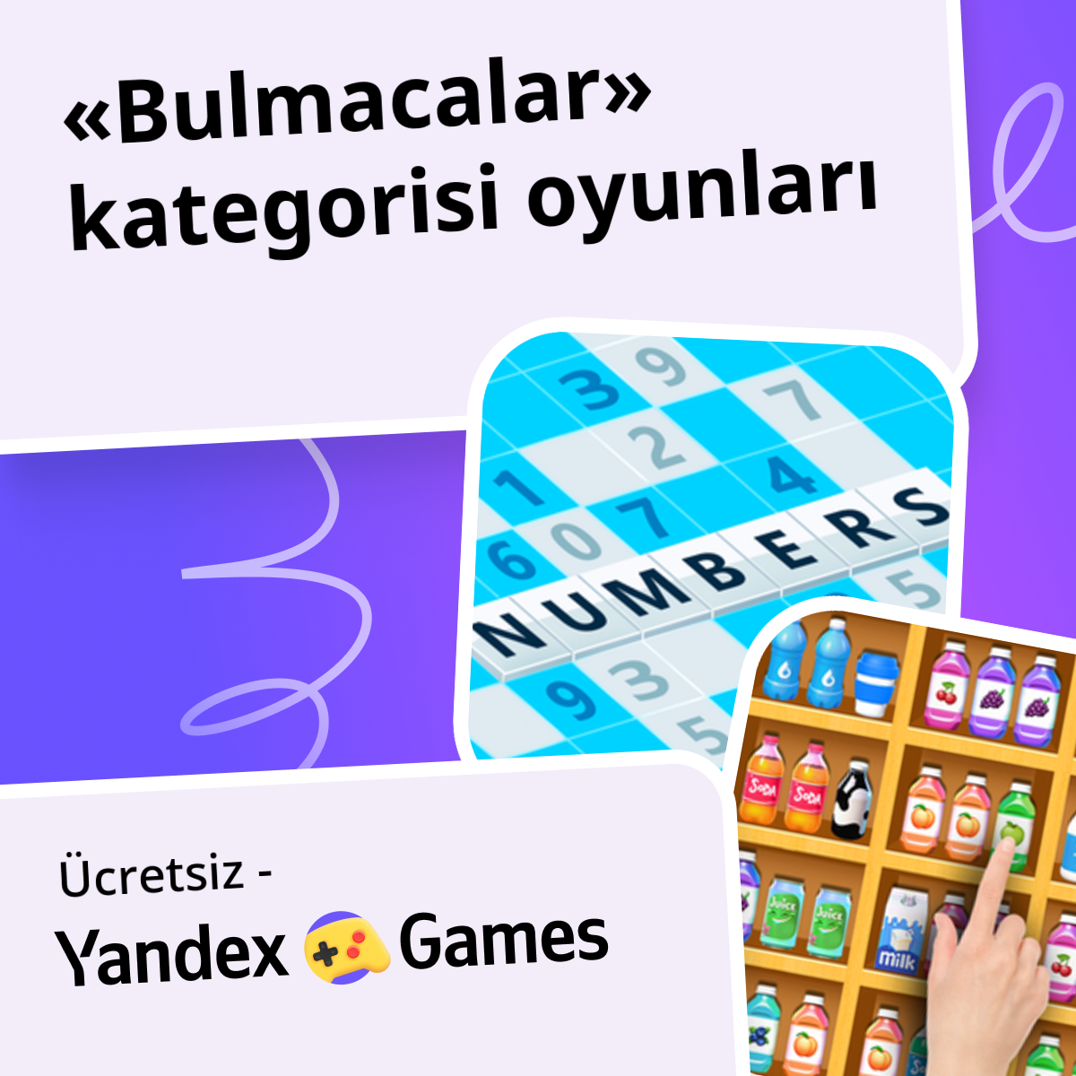 Bulmacalar oyunlar Çevrimiçi 🧩 Ücretsiz Yandex Games Oyna
