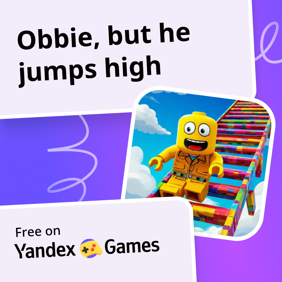 Obbie, but he jumps high (by CrocoLab) - play online for free on Yandex ...