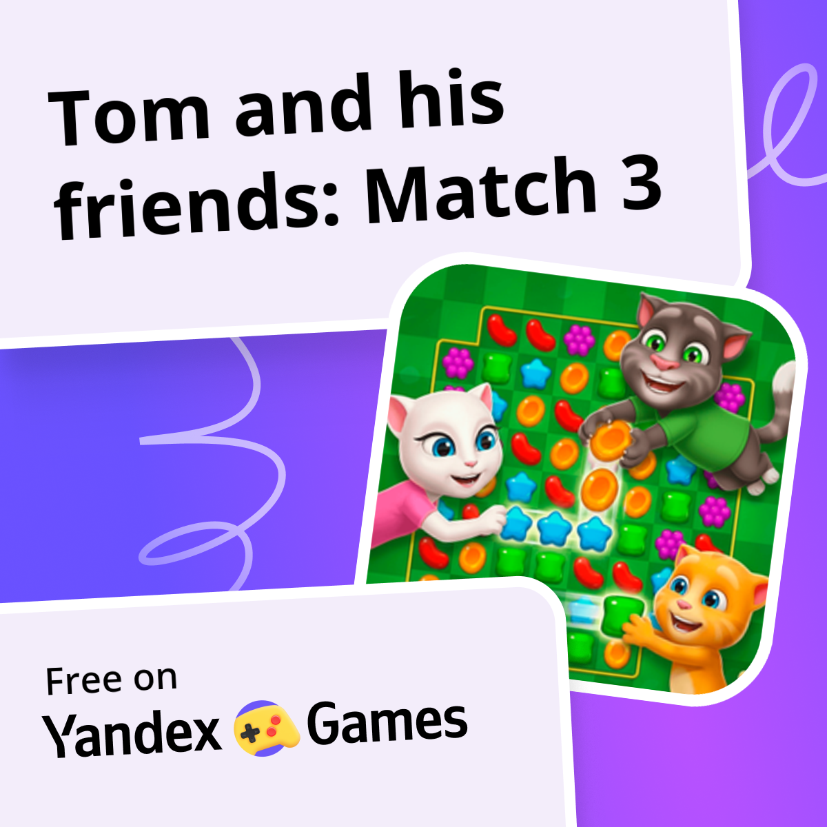 Tom and his friends: Match 3 (by Aestetic Games) - play online for free ...