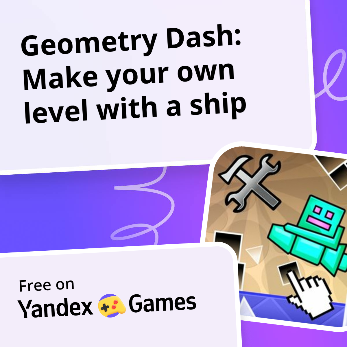 Geometry Dash: Make your own level with a ship (by JellyLab) - play ...