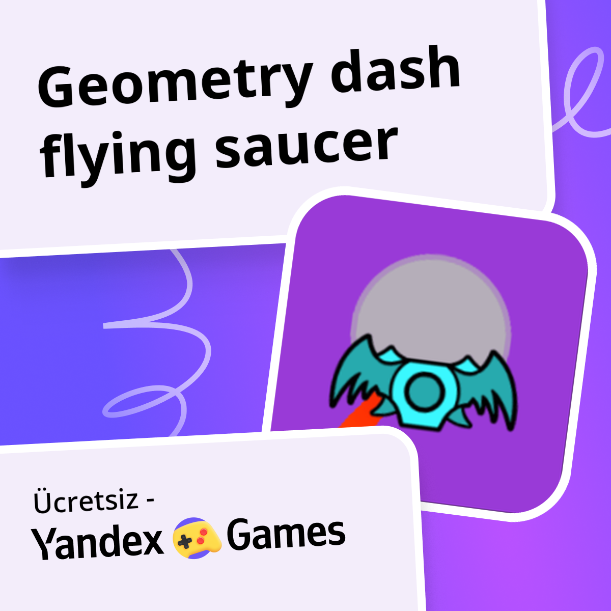 Geometry dash flying saucer - oynayın Yandex Games üzerinde ücretsiz ...