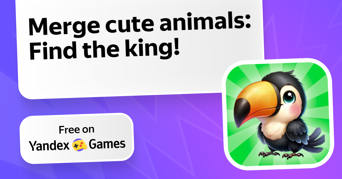 Merge cute animals: Find the king! (oleh Joy Tap Games)- mainkan online ...