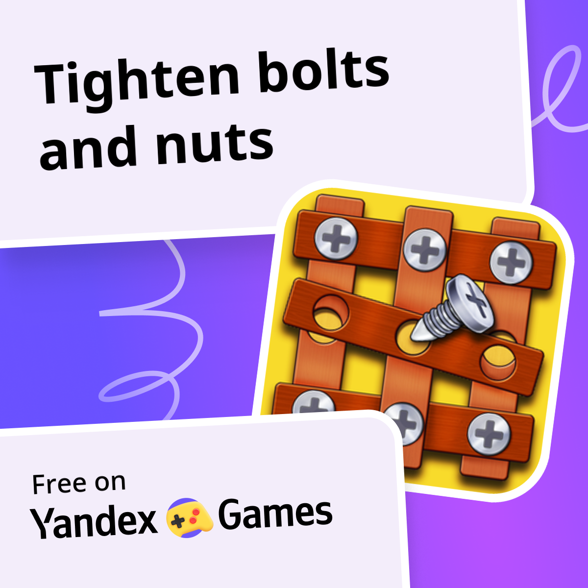 Tighten bolts and nuts - play online for free on Yandex Games