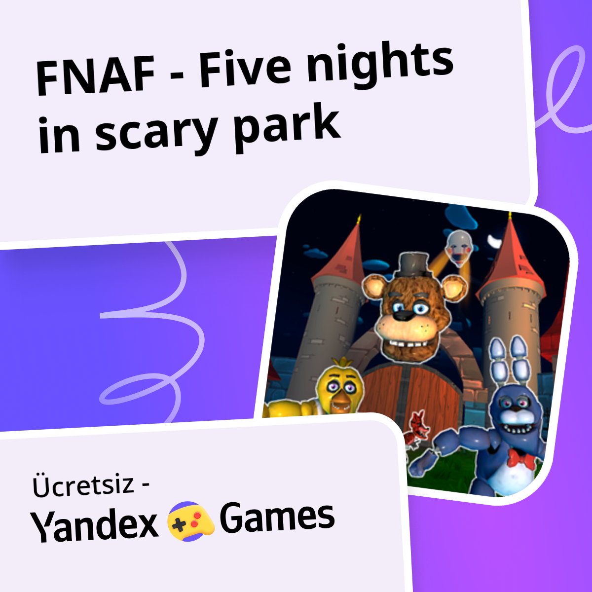 FNAF - Five nights in scary park (Awesome'den) - Yandex Games ...
