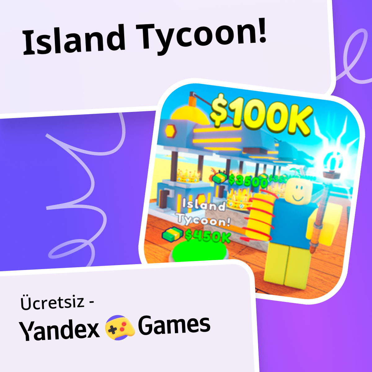 Island Tycoon! - oynayın Yandex Games üzerinde ücretsiz çevrimiçi