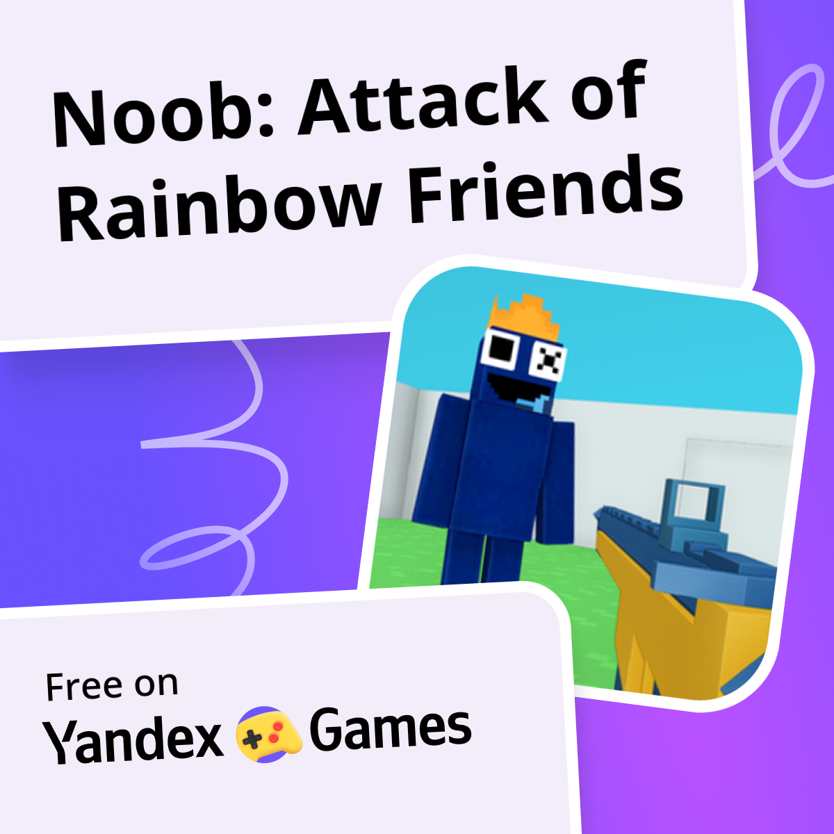 Noob: Attack of Rainbow Friends (by Invisible Studio) - play online for ...