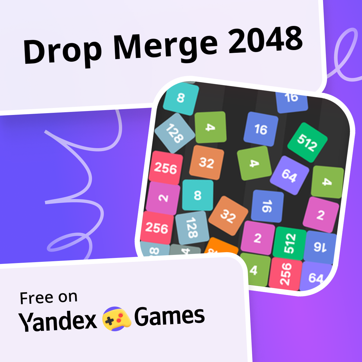 Drop Merge 2048 (by Addictive Games) - play online for free on Yandex Games