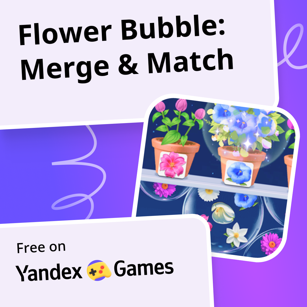 Flower Bubble: Merge & Match - play online for free on Yandex Games