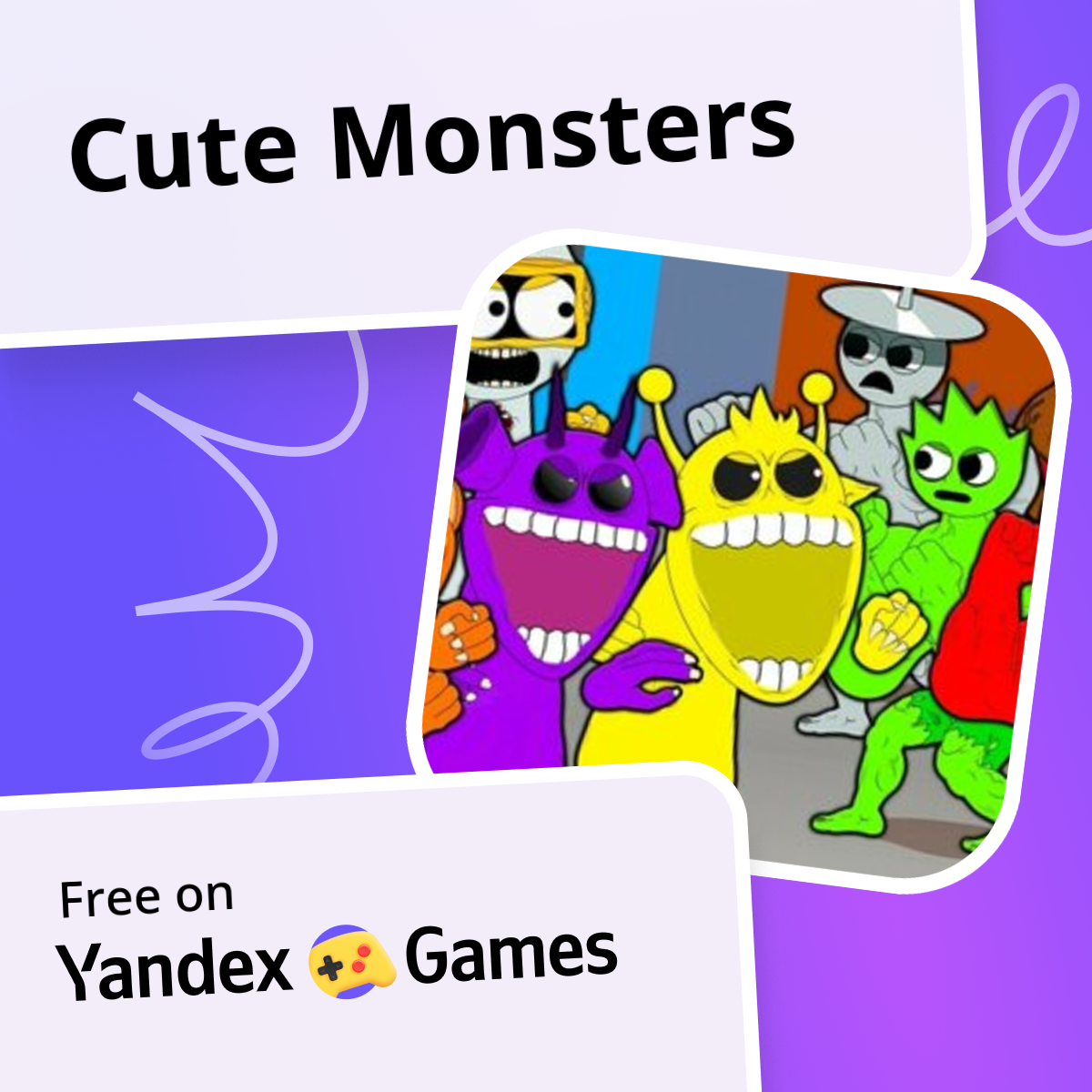 Cute Monsters (by Nat Games) - play online for free on Yandex Games