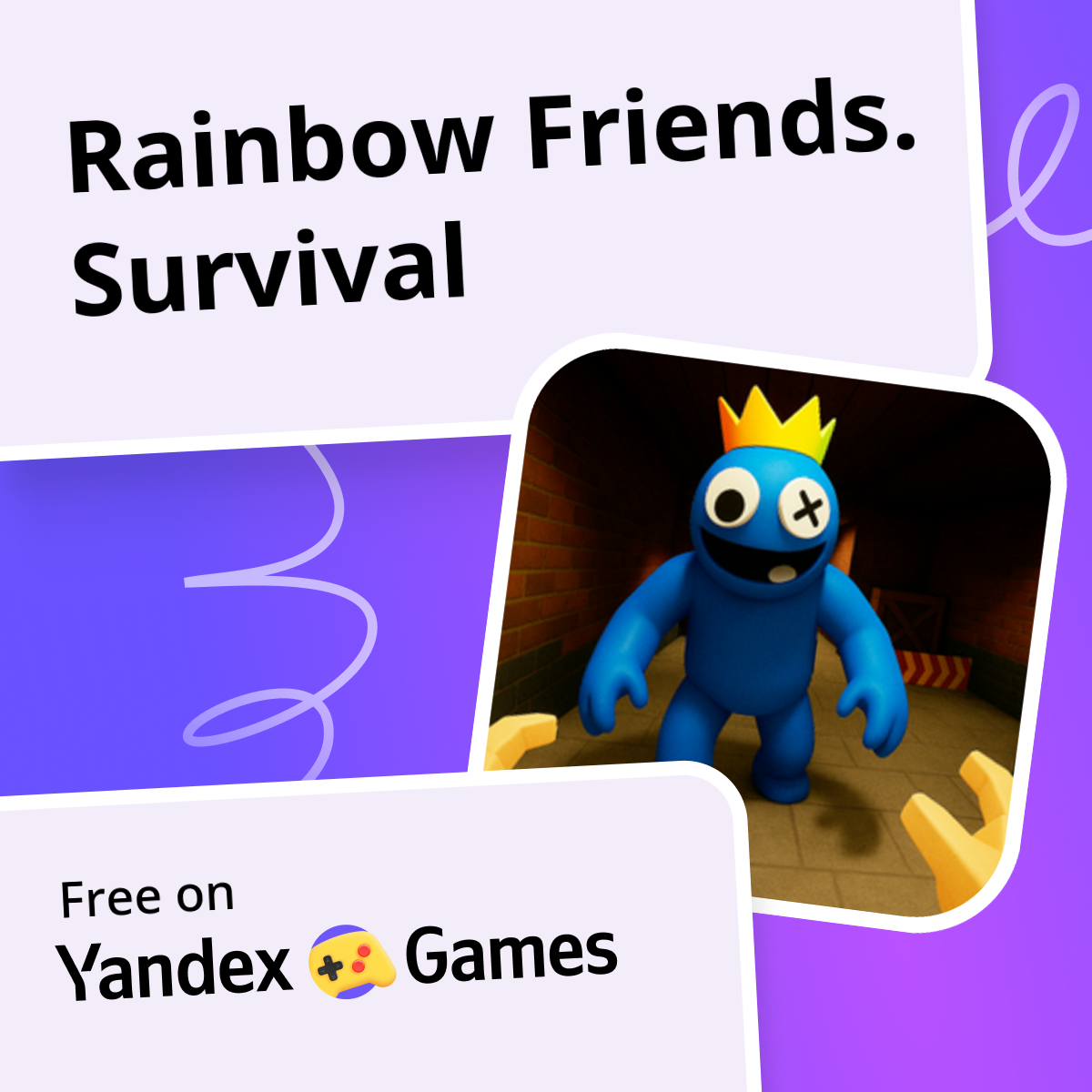 Rainbow Friends. Survival (by MirraGames) - play online for free on Yandex Games