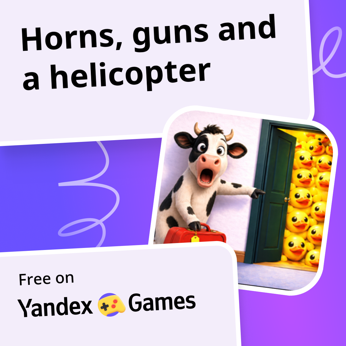 Horns, guns and a helicopter - play online for free on Yandex Games