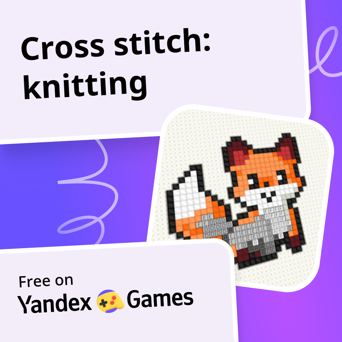 Cross stitch: knitting - play online for free on Yandex Games