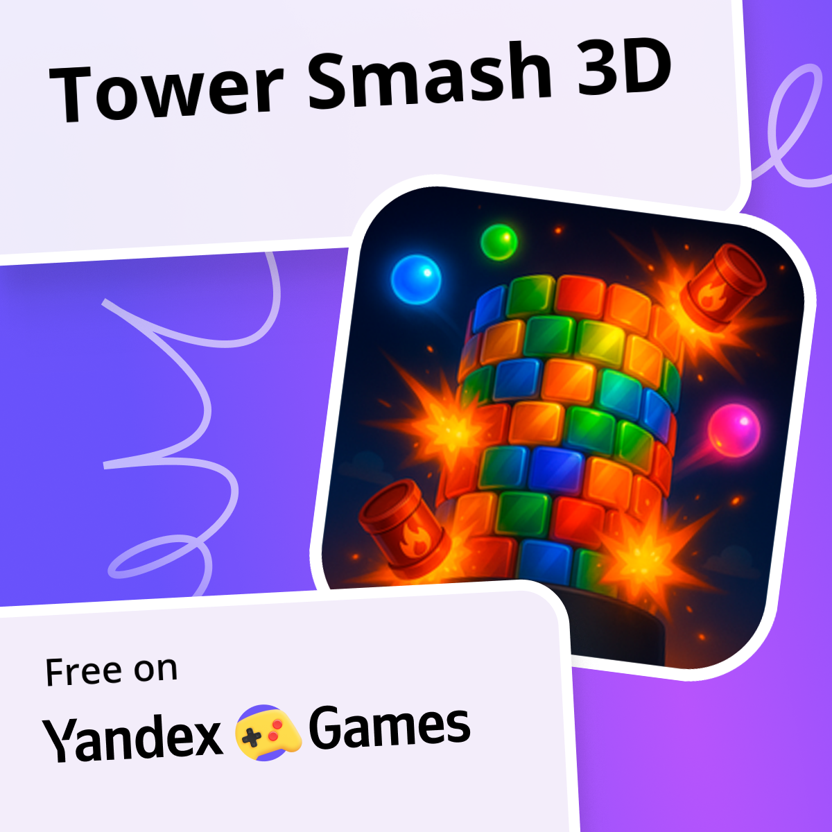 Tower Smash 3D (by k0reshov) - play online for free on Yandex Games
