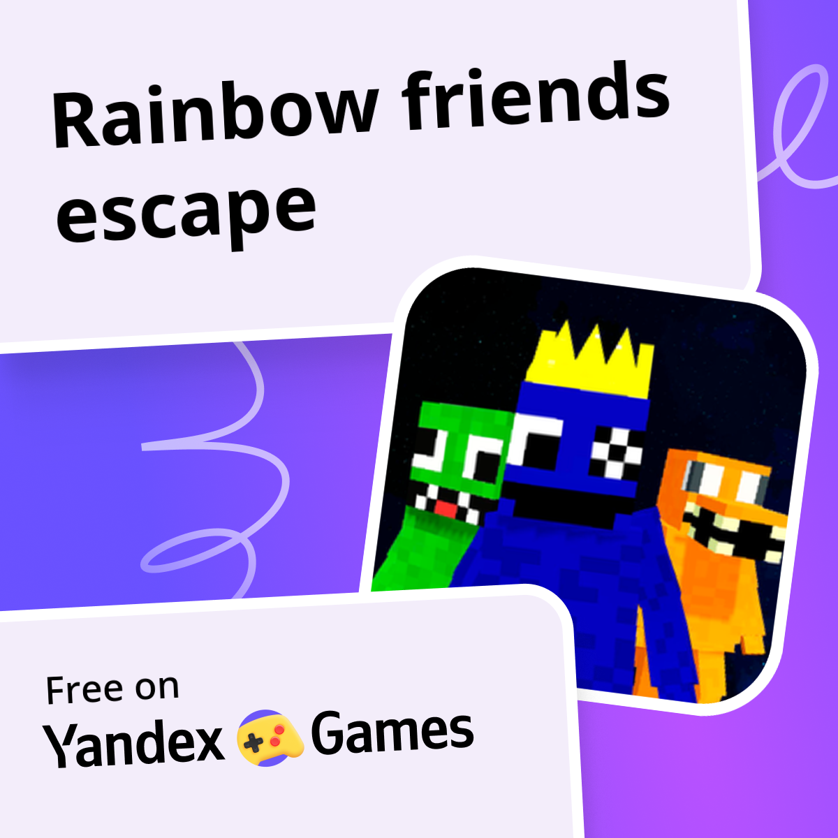 Rainbow friends escape (by Emma Craft) - play online for free on Yandex ...