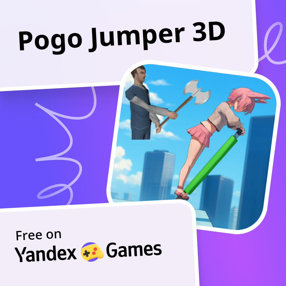 Pogo Jumper 3D (by Makhonin) - play online for free on Yandex Games