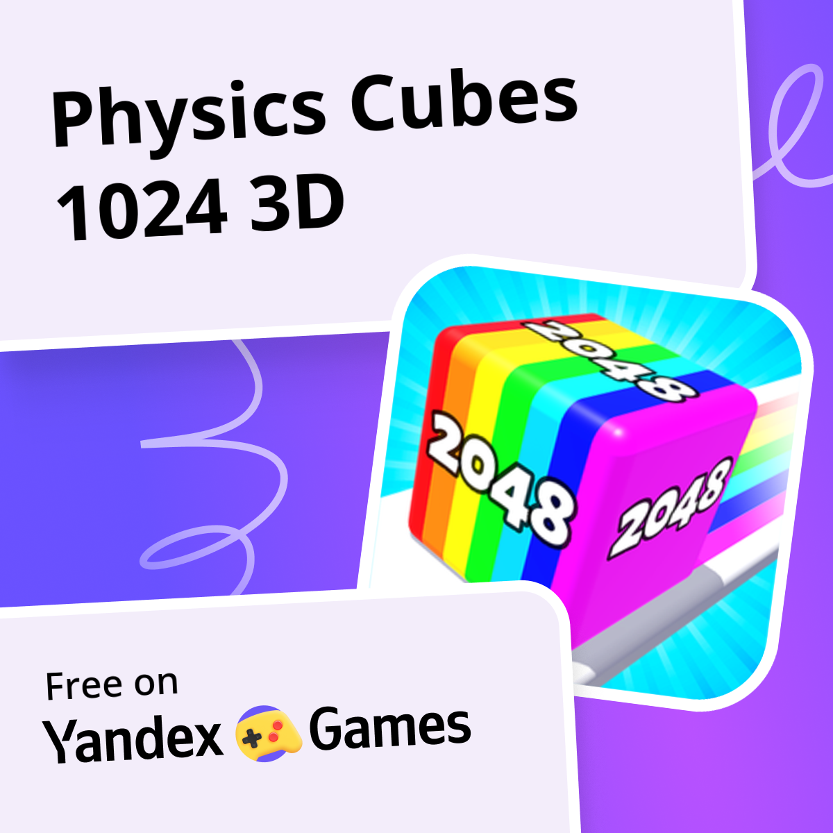Physics Cubes 2048 3D (by Avlerm) - play online for free on Yandex Games