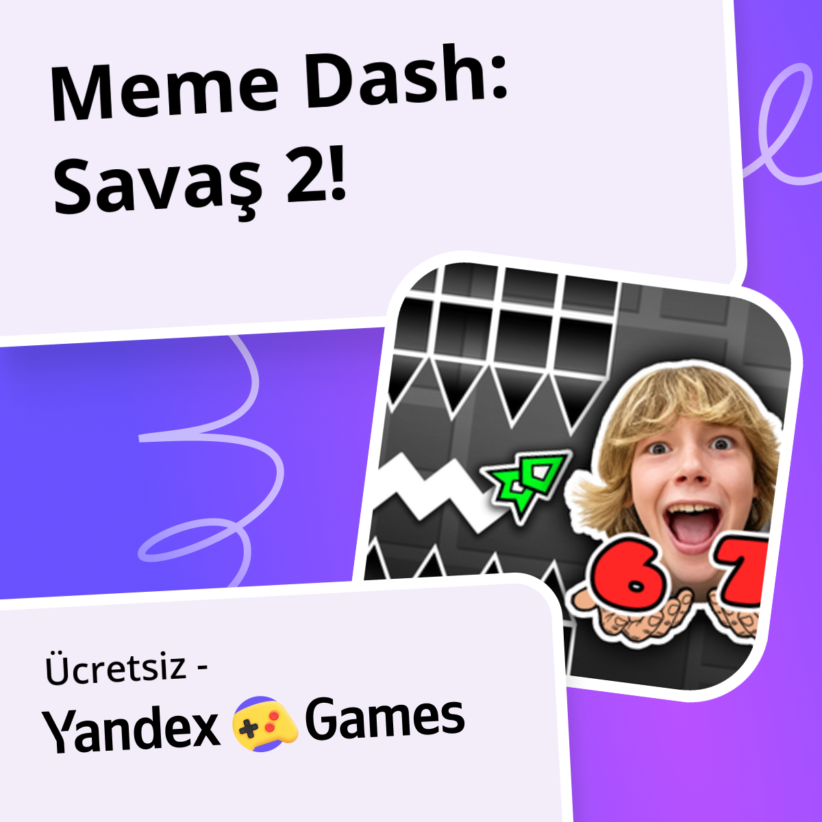 Meme Dash: Savaş 2! - oynayın Yandex Games üzerinde ücretsiz çevrimiçi