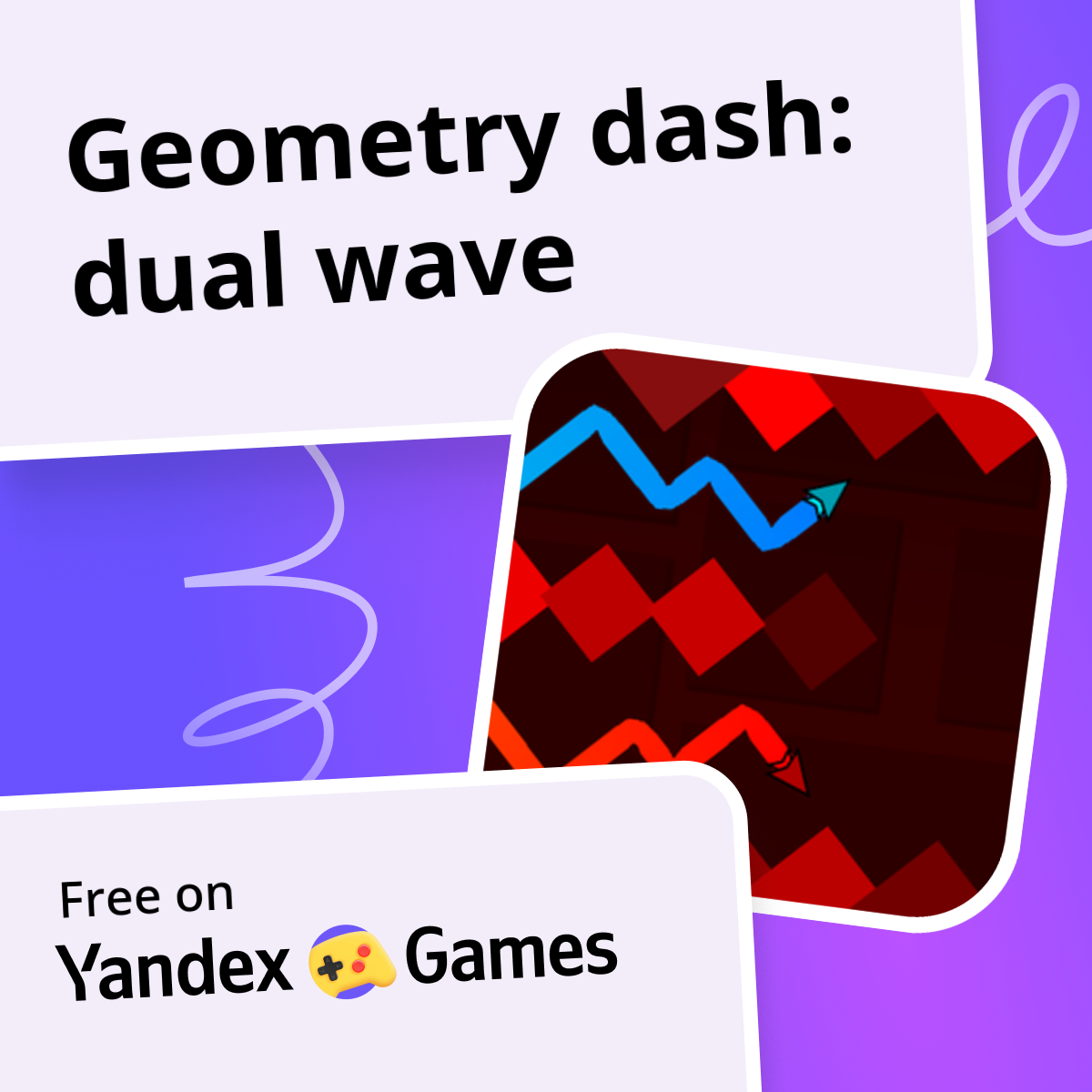 Geometry dash: dual wave (by Kokim) - play online for free on Yandex Games