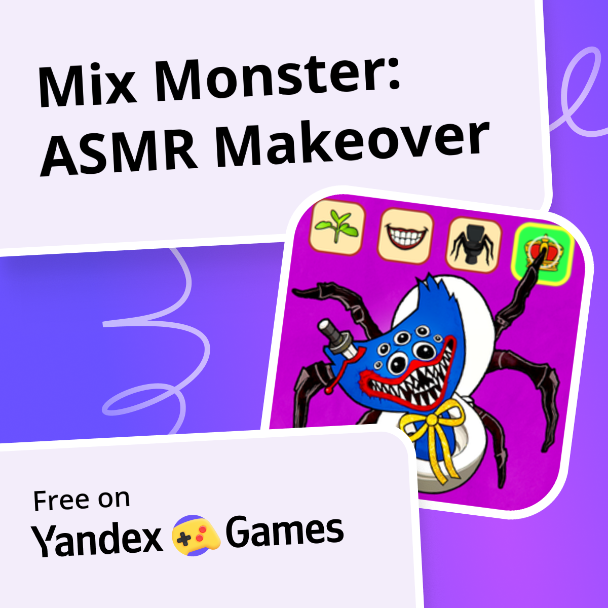 Mix Monster: ASMR Makeover - play online for free on Yandex Games