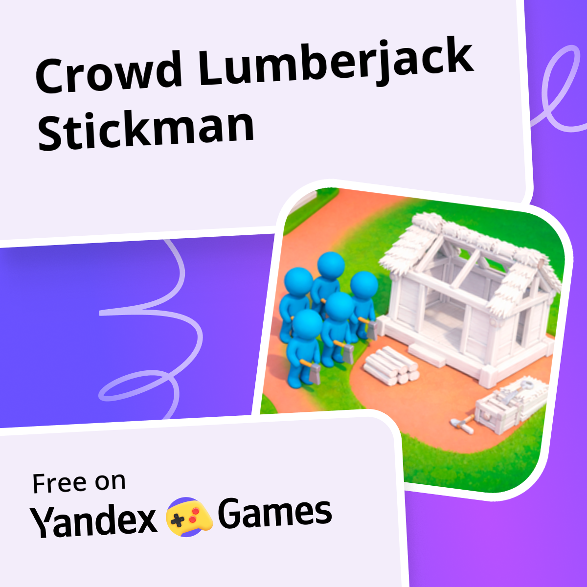 Crowd Lumberjack Stickman (by MirraGames) - play online for free on Yandex Games