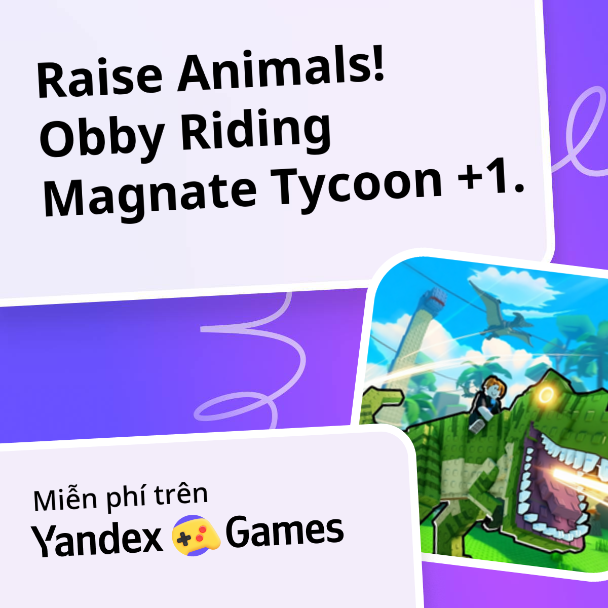 Raise Animals! Obby Riding Magnate Tycoon +1 3D (bởi Premium Game World ...