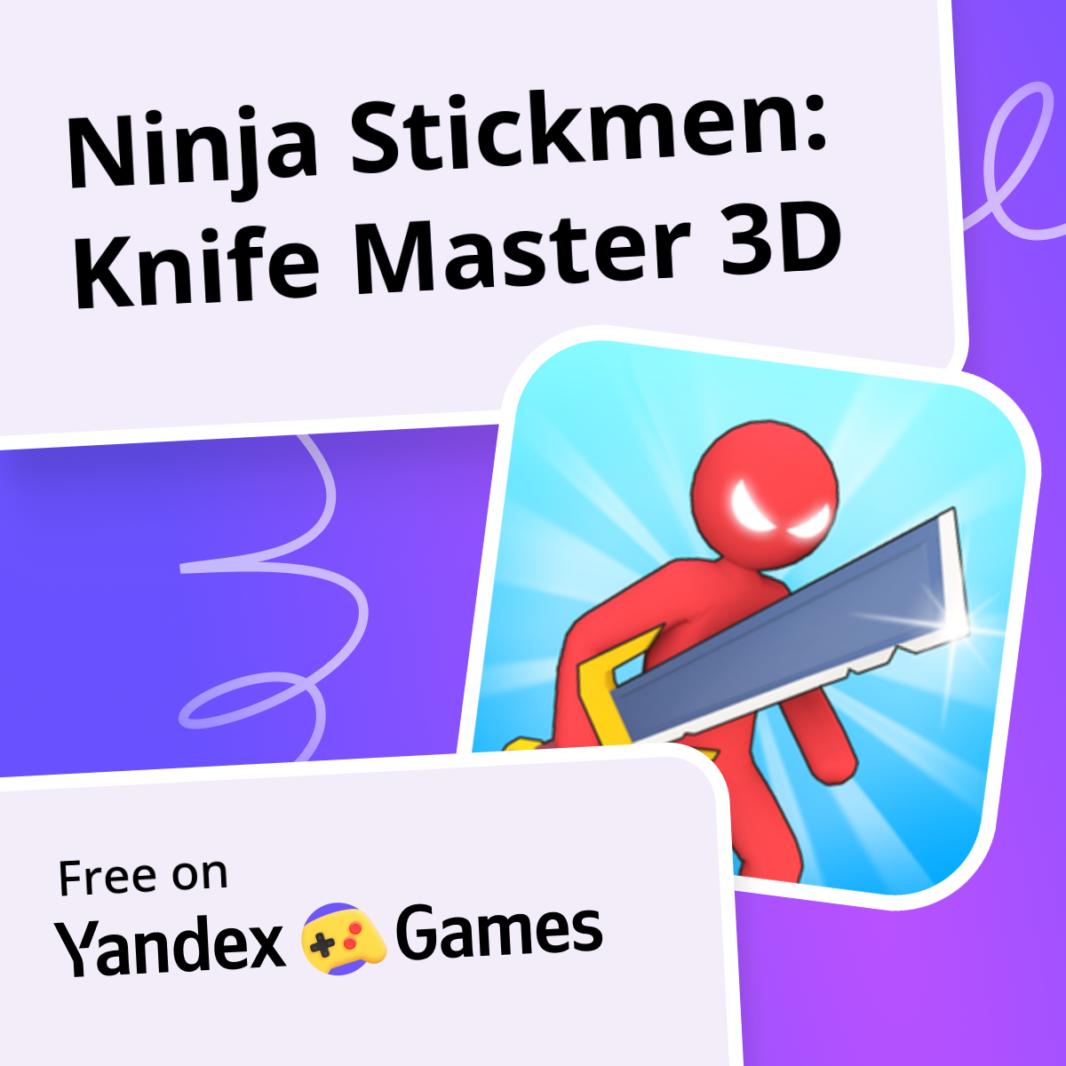 Ninja Stickmen: Knife Master 3D - play online for free on Yandex Games
