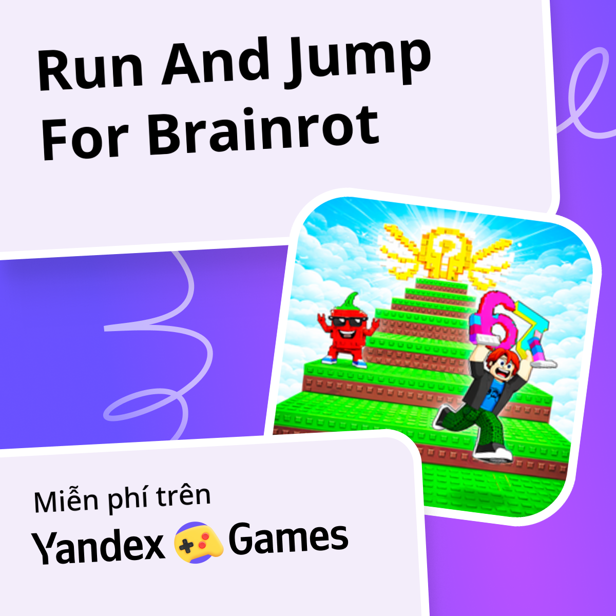 Run And Jump For Brainrot - chơi trực tuyến miễn phí trên Yandex Games