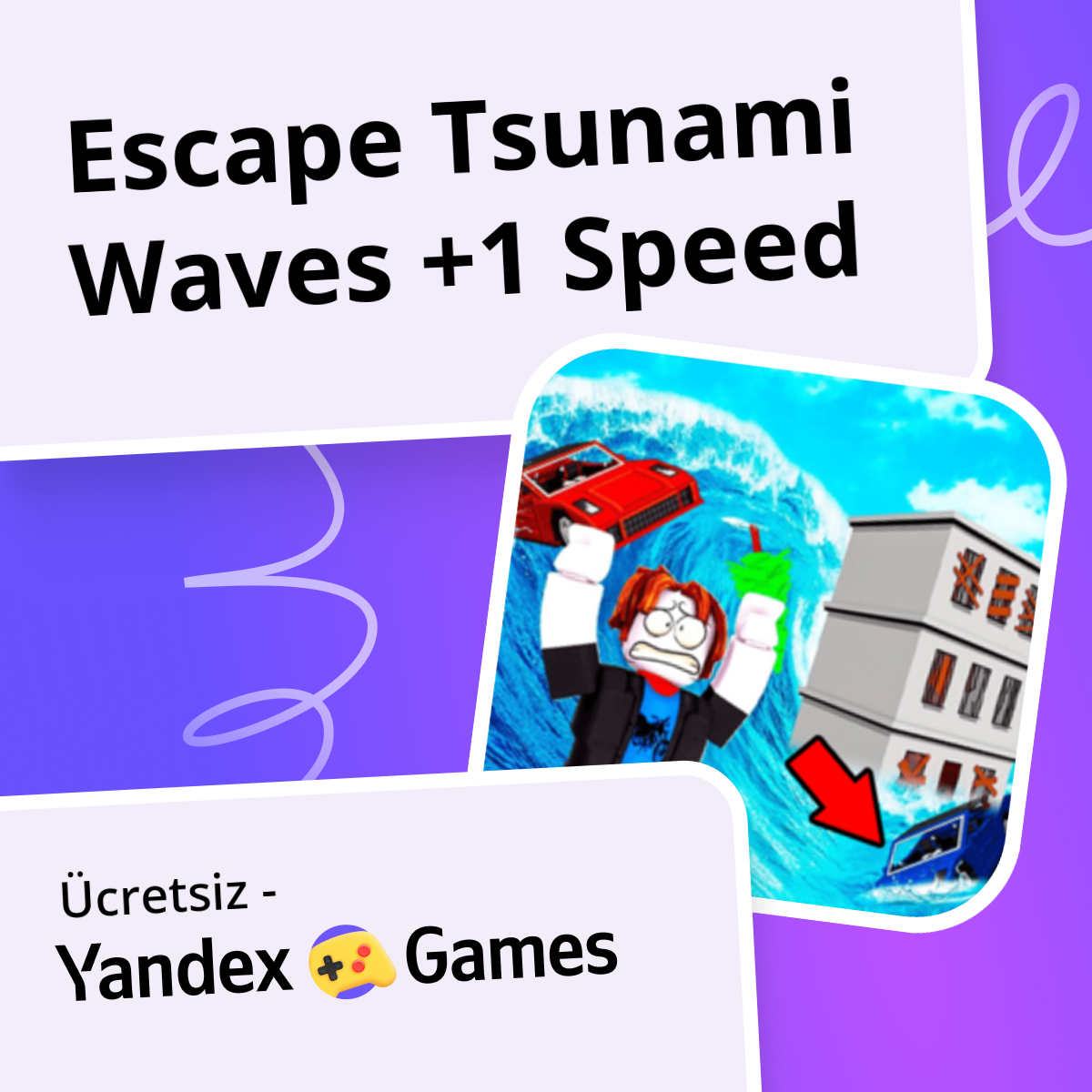 Escape Tsunami Waves +1 Speed (Viktory'den) - Yandex Games servisinde ...