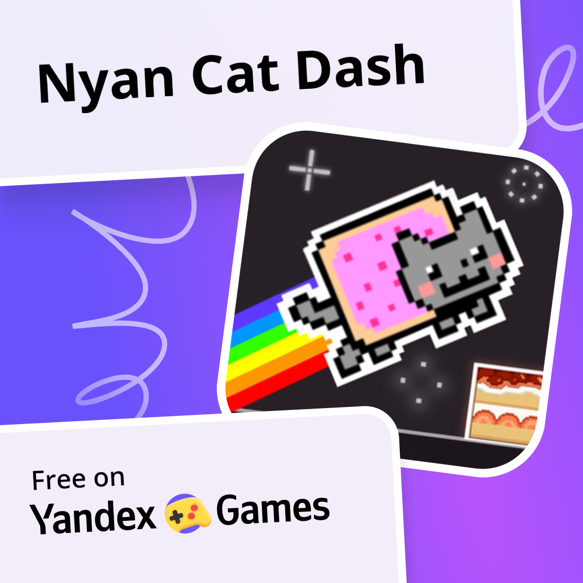 Nyan Cat Dash (by kuramori) - play online for free on Yandex Games