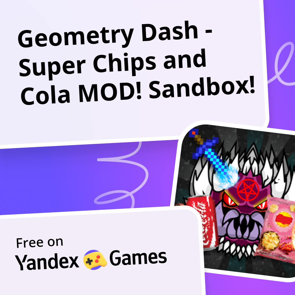 Geometry Dash - Super Chips and Cola MOD! Sandbox! (من JellyLab) - العب ...