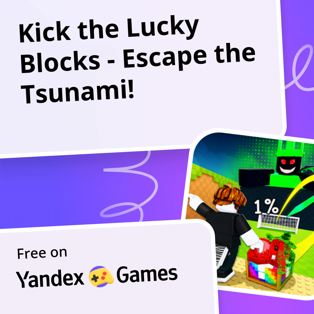 Kick the Lucky Blocks - Escape the Tsunami! - play online for free on ...