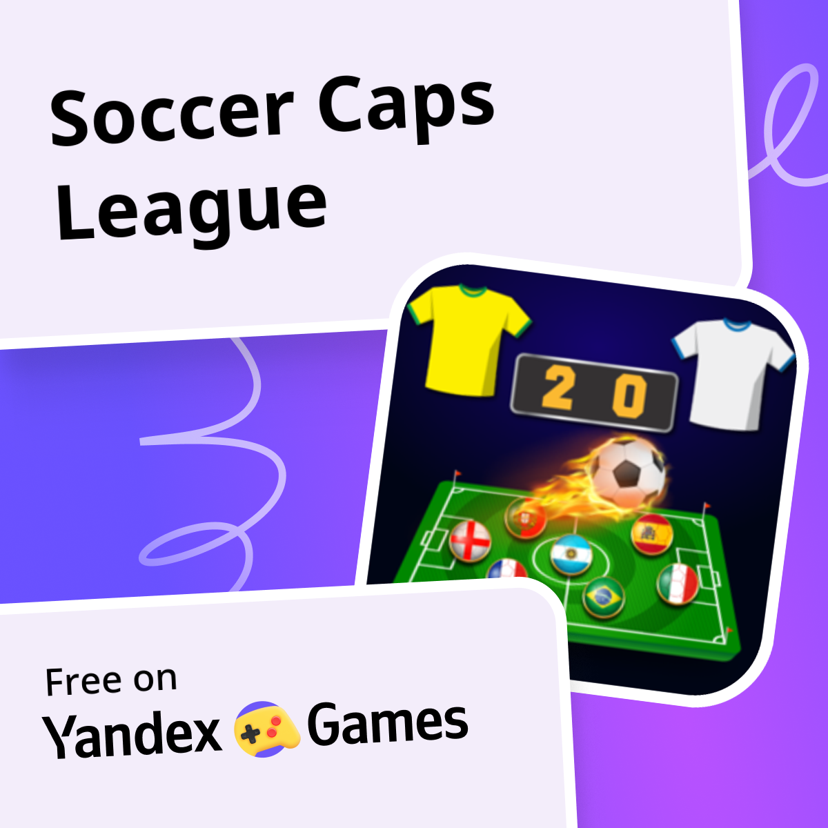 Soccer Caps League (מאת GamesJS) - שחקו בחינם ברשת ב-Yandex Games
