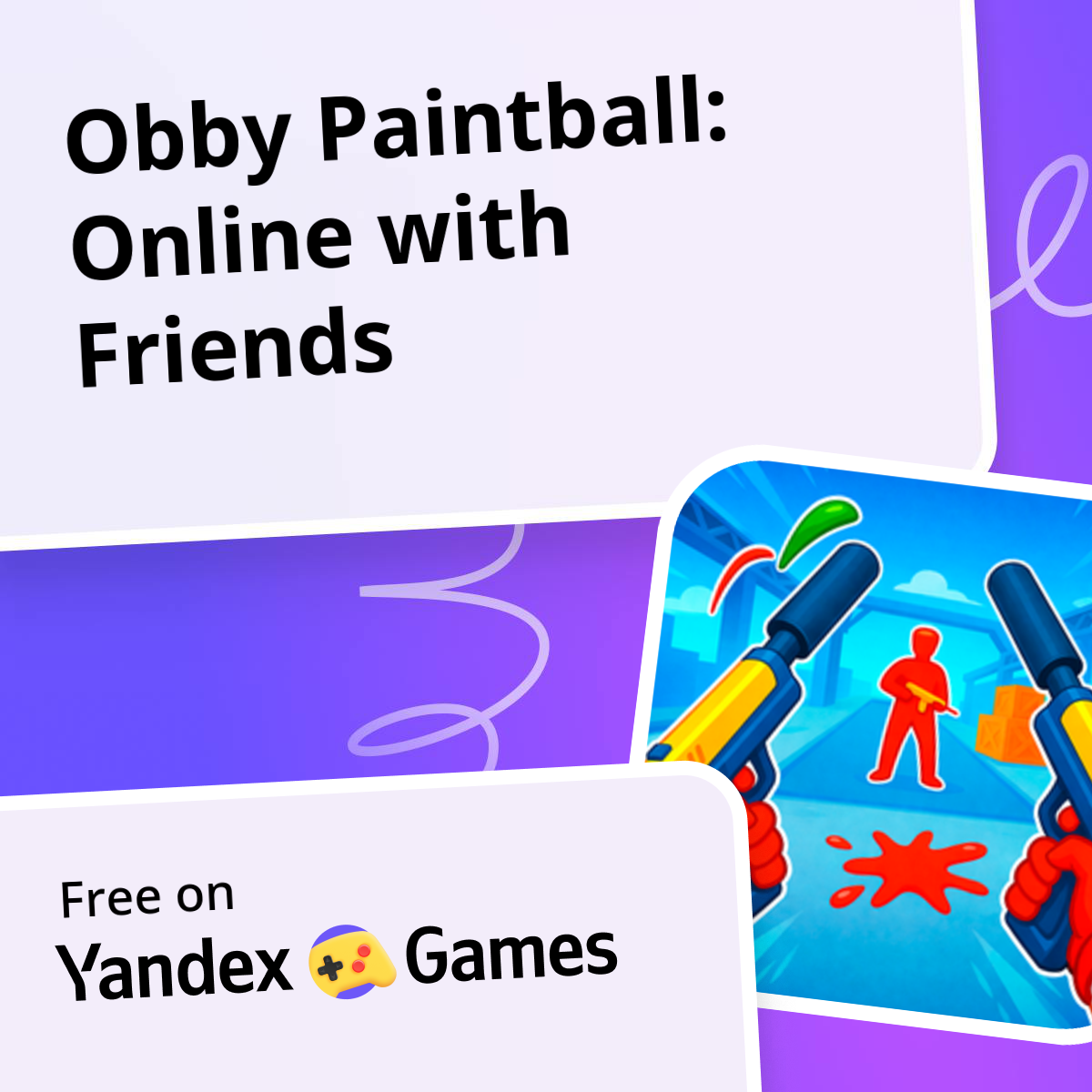 Obby Paintball: Online with Friends - play online for free on Yandex Games
