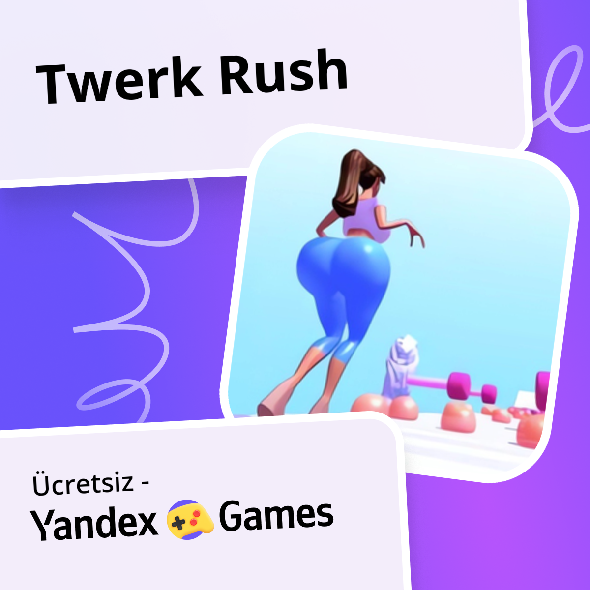 Twerk Rush - oynayın Yandex Games üzerinde ücretsiz çevrimiçi