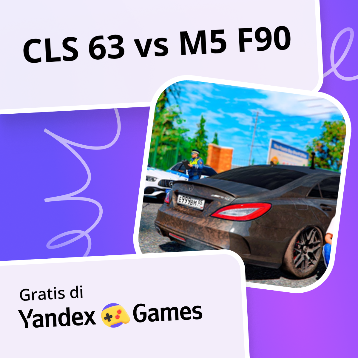 CLS 63 Банан против M5 F90 (oleh IngArtGames)- mainkan online secara ...