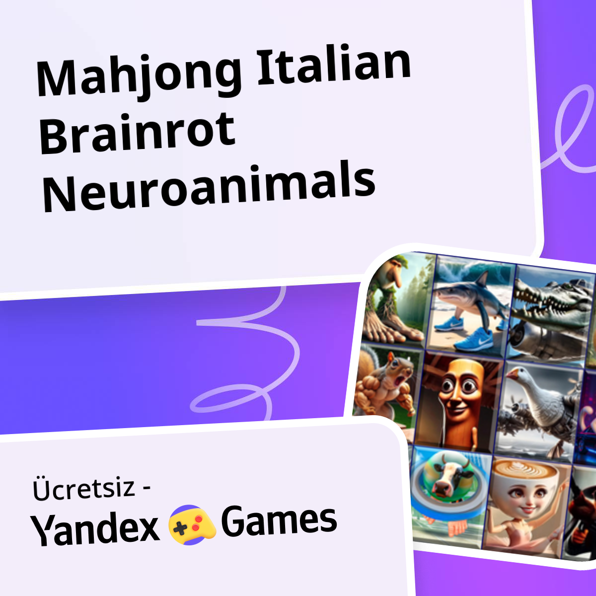Mahjong Italian Brainrot Neuroanimals (MicroEX'den) - Yandex Games ...